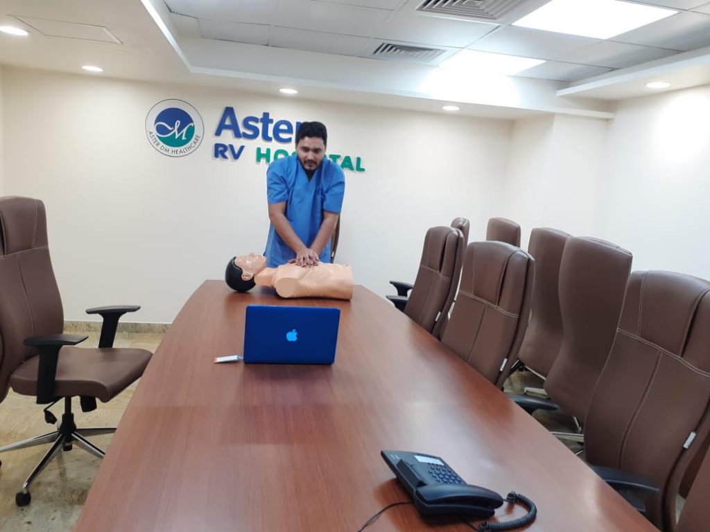 Aster RV Hospital imparts Basic Life Support skills virtually