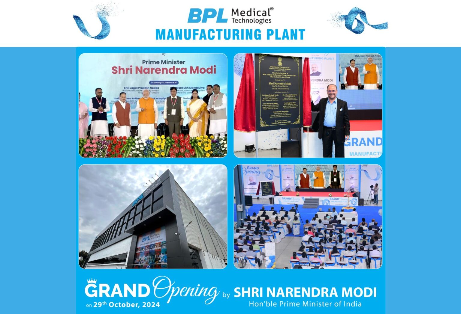 Inauguration of BPL MedTech’s Second Manufacturing Facility in ...